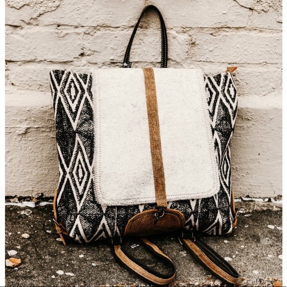 Myra Bag | Bags | Nwt Myra Hair On Hide Genuine Leather Backpack Bag ...